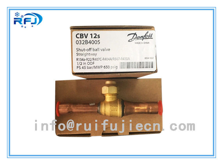 CUBS CBV Type Refrigeration Compressor Parts Brass Ball Valve CBV12S