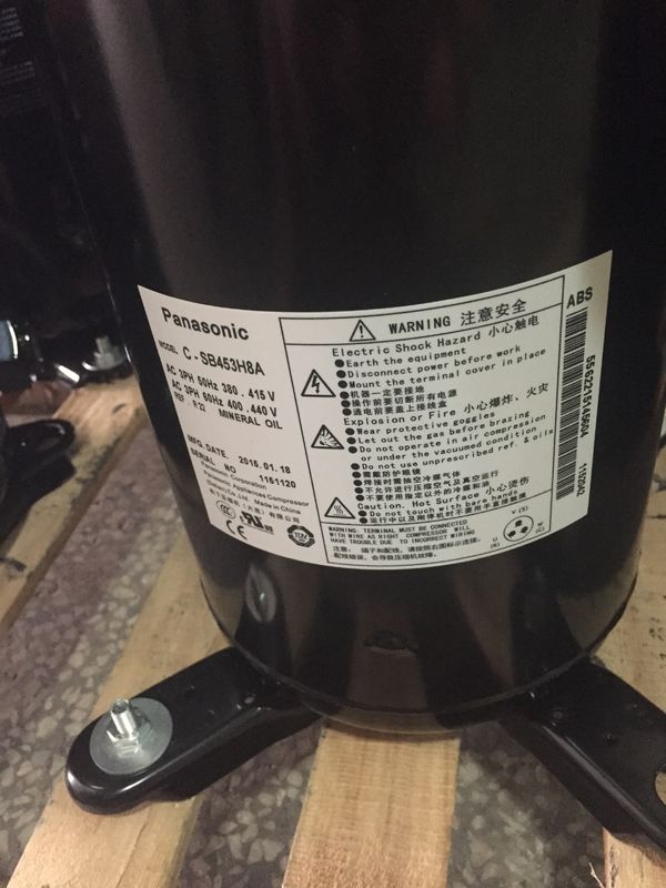 380-415v/60hz 3ph And R22 Sanyo Home AC Air Condition Compressor C-SB353H8A