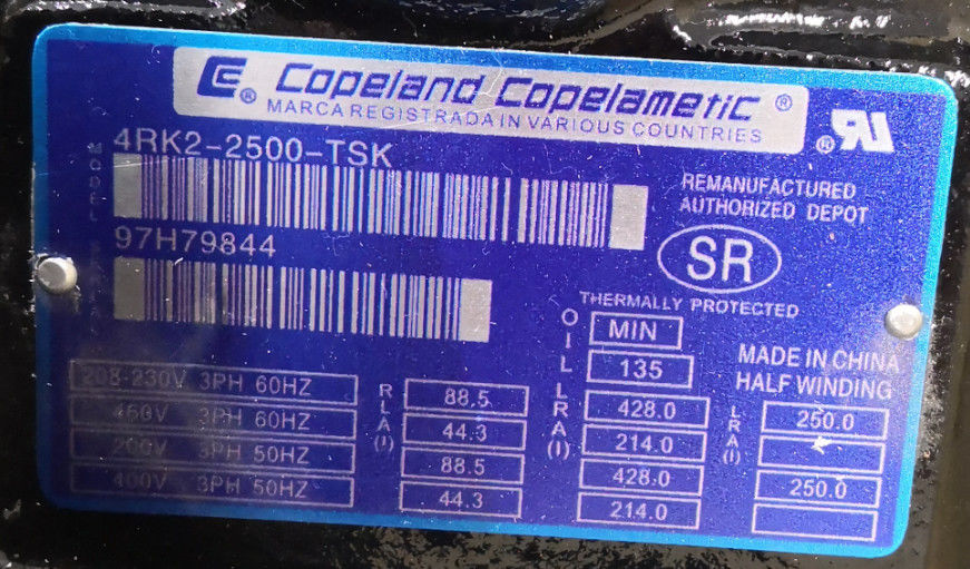 copeland compressor specifications