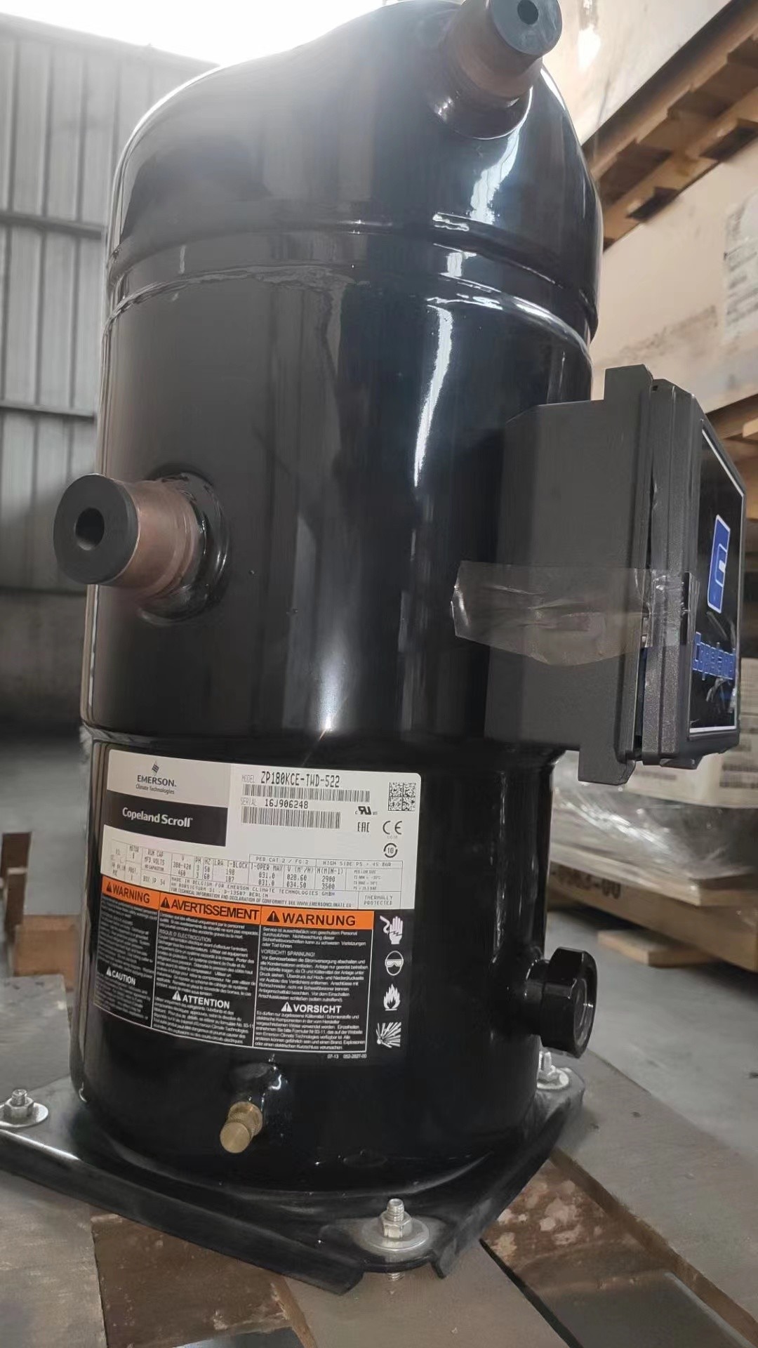 7HP 380V/3 Phase Copeland Refrigeration Compressors ZB48KQE-TFD-558 ...