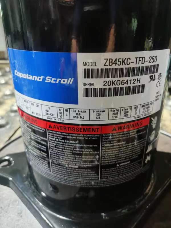 12HP Copeland Scroll Compressor ZP144KCE-TFD ZP Series Air Conditioner ...
