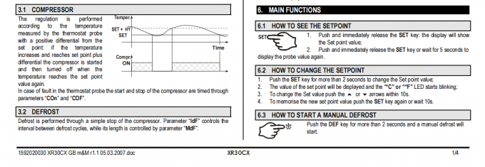 Dixell XR30CX-5N1C1 Digital Temperature Controller with 220-240V Power ...