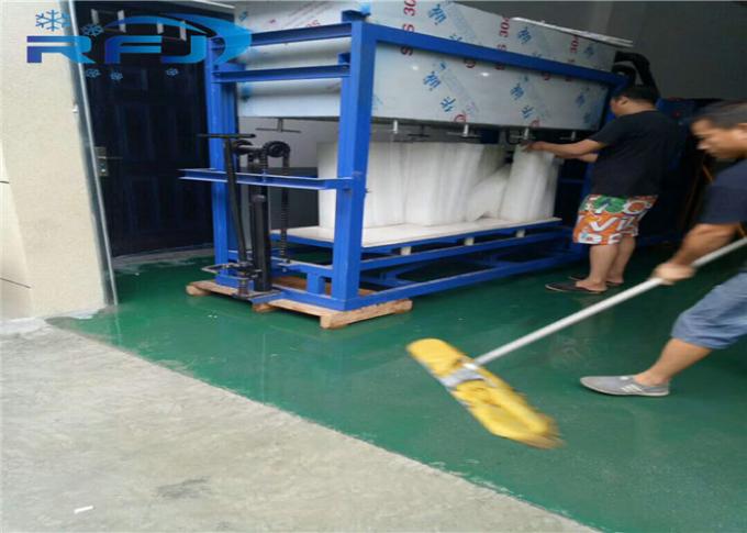 14kw Industrial Ice Block Making Machine , Clear Ice Block Maker ...