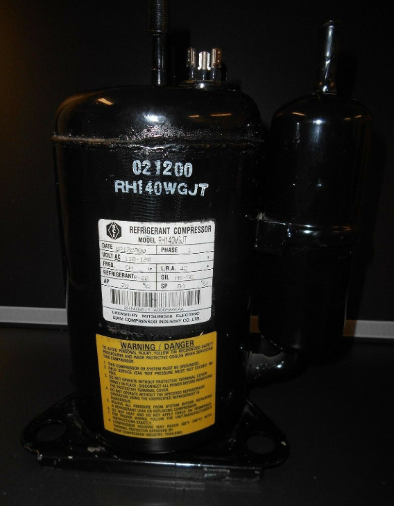 Electric 1 Phase Rotary Refrigeration Compressor RH140WGJT AC Power Low ...